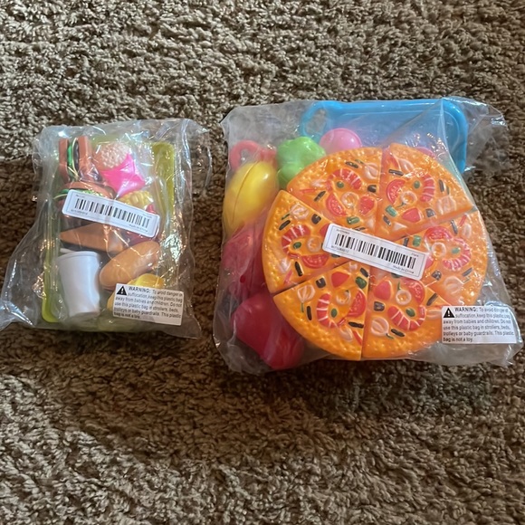 Toys | New Kids Reusable Kitchen Food Toys Including A Pizza With ...